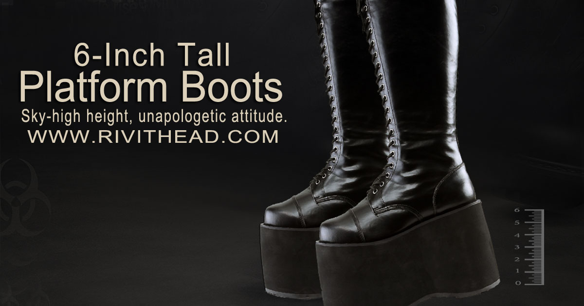 6-Inch Platform Boots | Rivithead