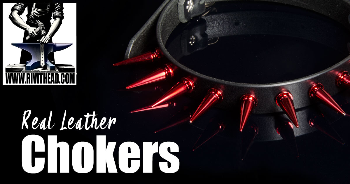Leather Chokers & Collars – Alternative and Spiked Styles