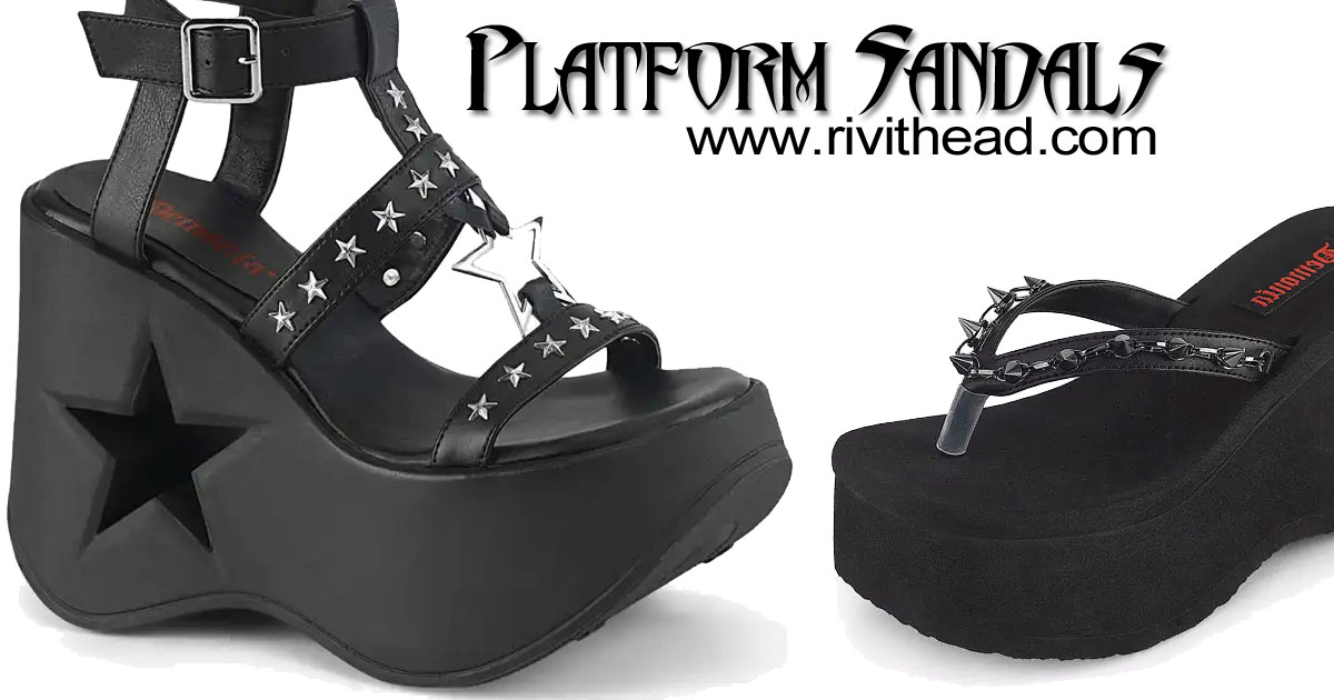 Gothic Platform Sandals & Flip Flops | Shop Rivithead