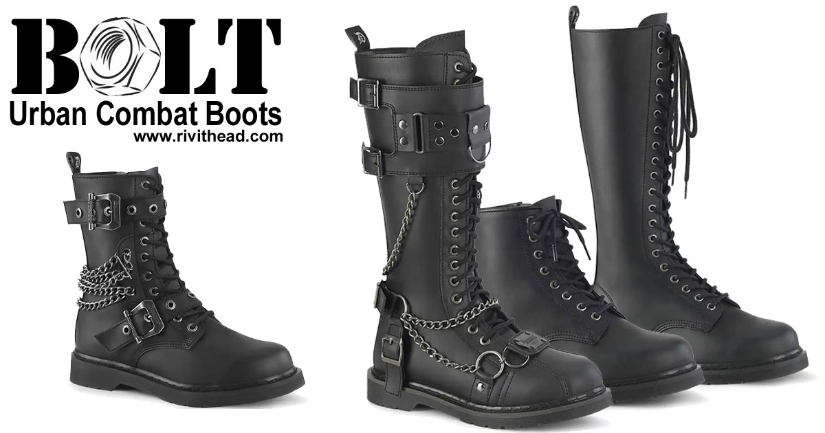 Shop Demonia Bolt Boots | Bold Alternative Fashion | Rivithead