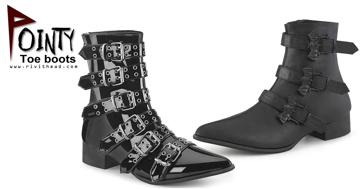 Gothic Pointy Toe Boots Collection | Rivithead.com