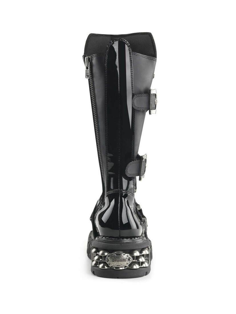 DMA-3006 Black Platform Boots by Demonia