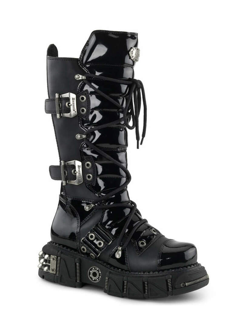 DMA-3006 Black Platform Boots by Demonia