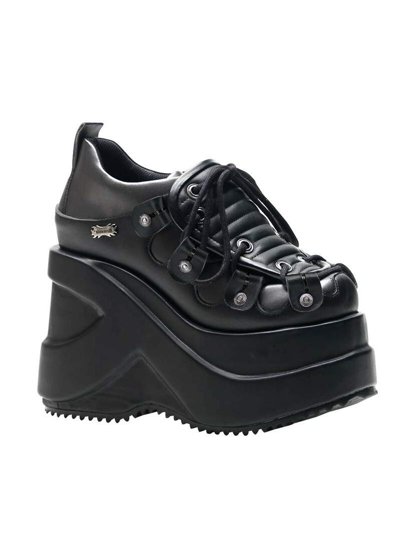 OUTLAW-101 Black Platform Shoes