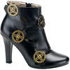 TESLA-12 Black Steampunk Boots