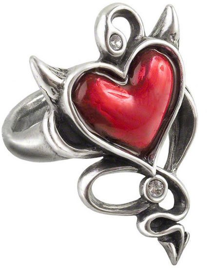 Devil Heart Ring by Alchemy of England