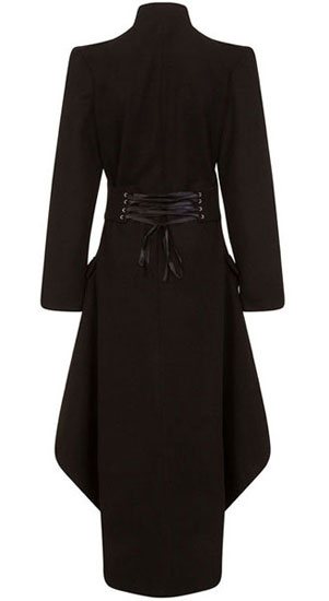 Medea Red Lined Gothic High-low Coat