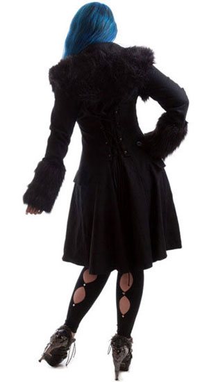 Morrigan Faux Fur Real Wool Coat