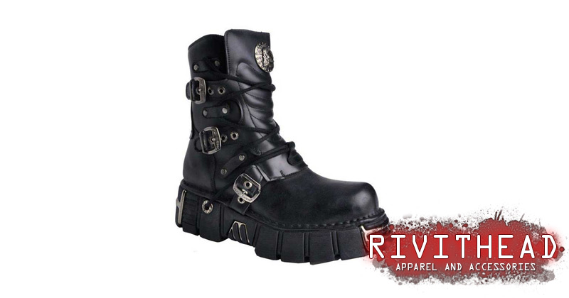 New Rock M1010 Leather Rock Boots | Rivithead Official