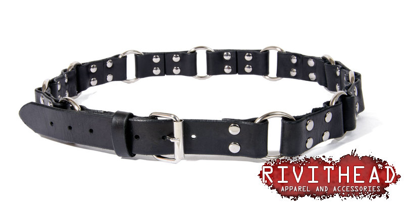 Real Leather O-Ring belt