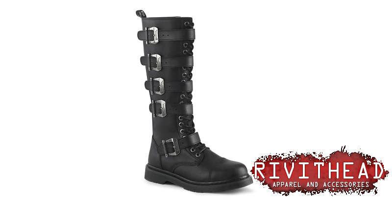 BOLT-425 20 Eyelet Buckled Combat Boots