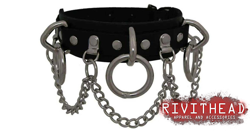 Gothic Chain Ring Choker