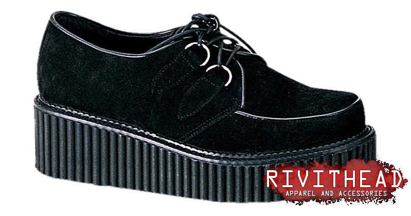 CREEPER-101 Black Suede Creepers