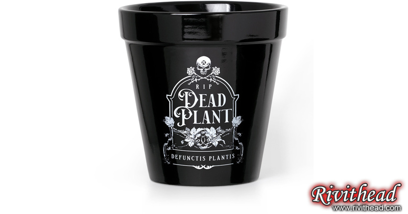 Quirky Gothic Garden Plant Pots - The Dead Plant Plant Pot