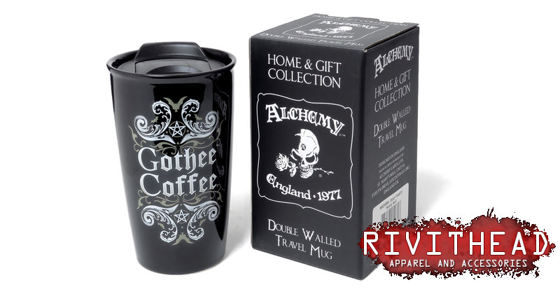 Gothee Coffee Ceramic Double Walled Travel Mug