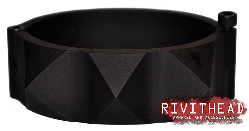 Black Industrial Pyramid Spike Cuff