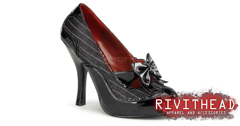 MAFIA-07 Pin Stripe Heels