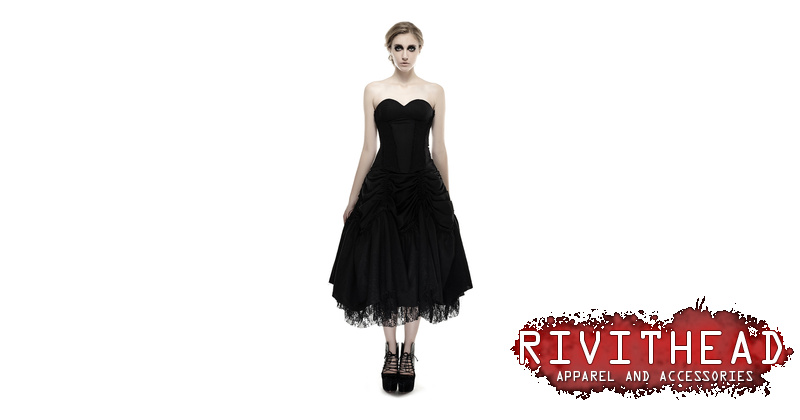 Morgana Dress – Gothic Lace Dress with Adjustable Skirt