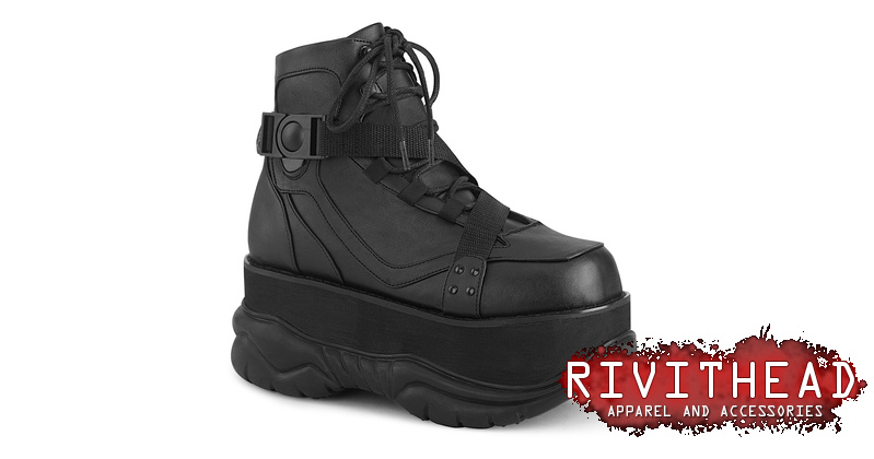 NEPTUNE-181 Men's Platform Ankle Boots with 3 Inch Sole