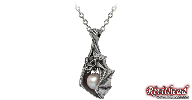 Vampire's Eye Pendant, a Stunning Bat Necklace by Alchemy