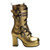 GOTHIKA-100 Bronze Buckle Boots